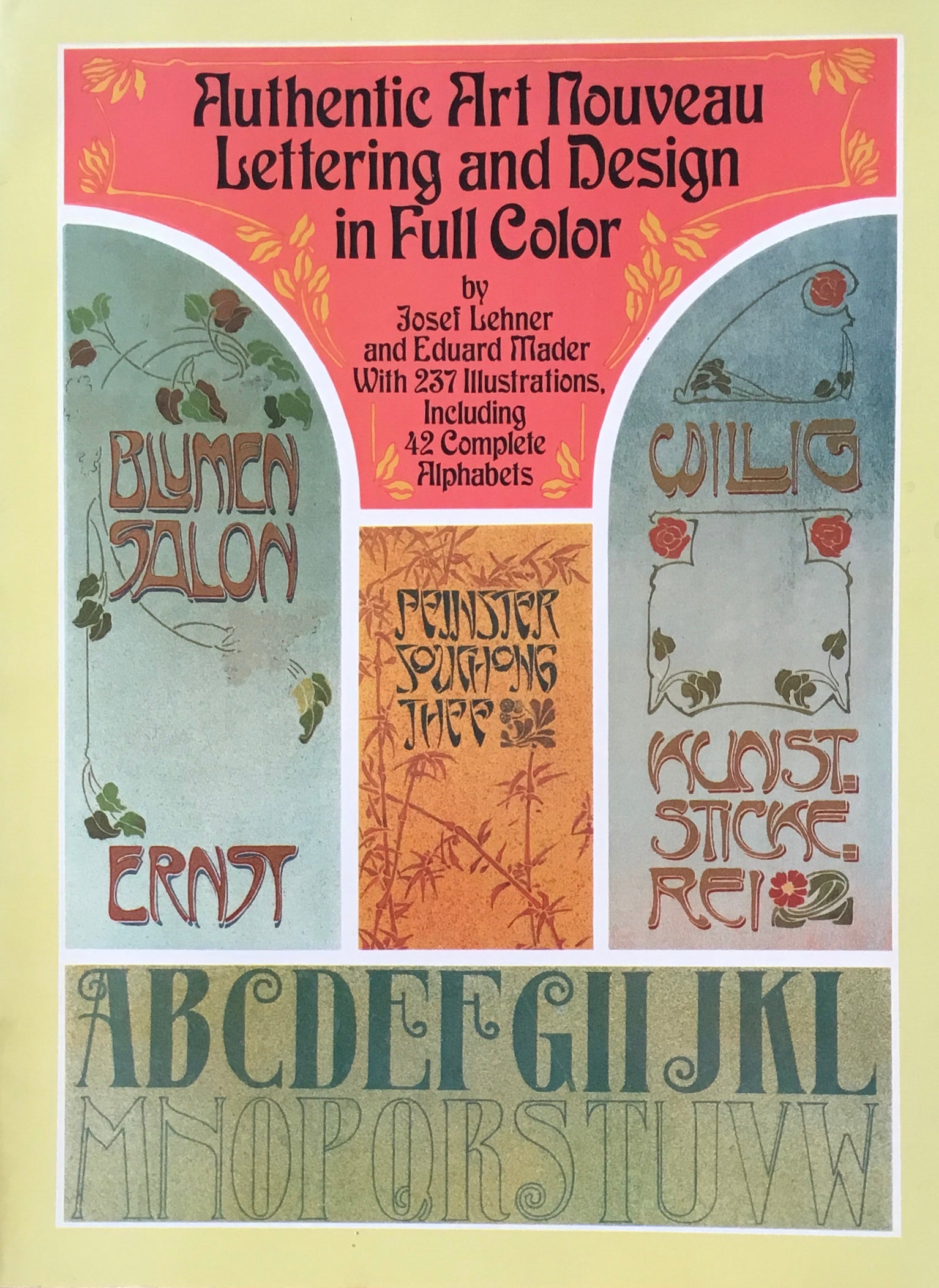 Authentic Art Nouveau Lettering and Design in Full Color Dover ...